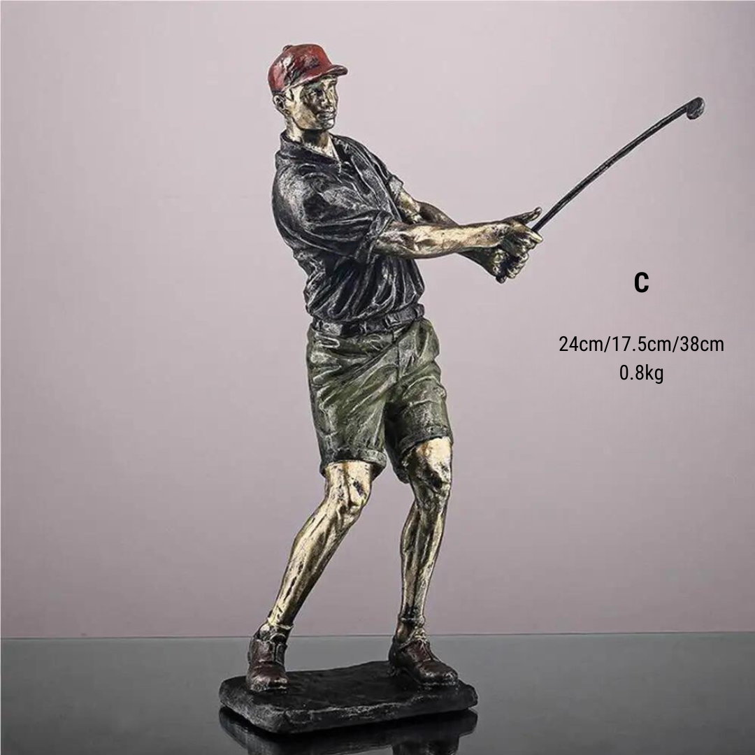 Vintage Resin Golf Figure Statue - Ikorii