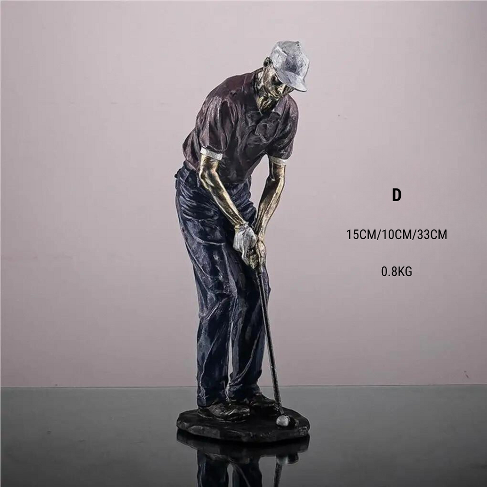 Vintage Resin Golf Figure Statue - Ikorii