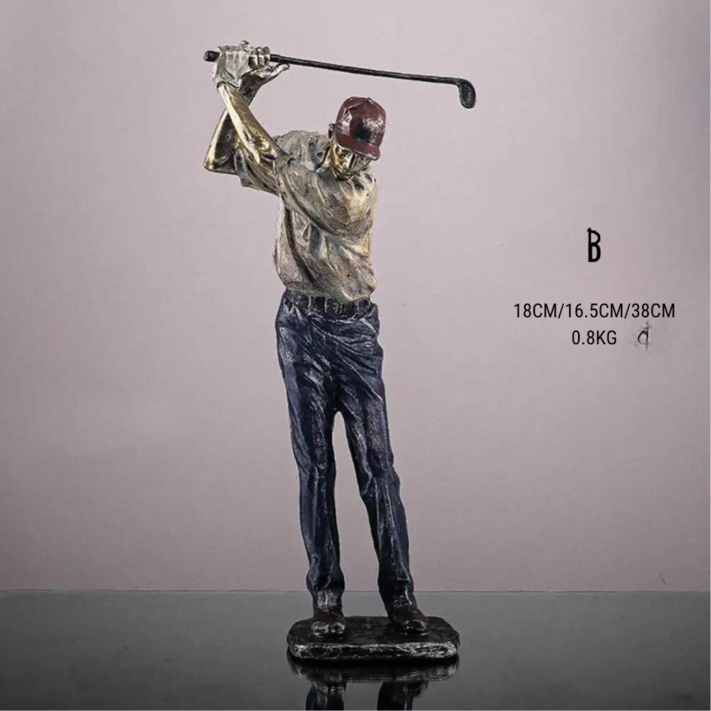 Vintage Resin Golf Figure Statue - Ikorii