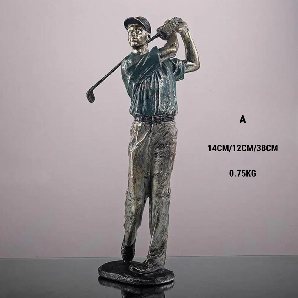 Vintage Resin Golf Figure Statue - Ikorii