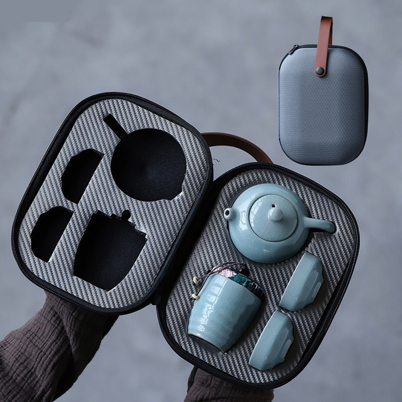 Solid Color Ceramic Teapot Set - Ikorii