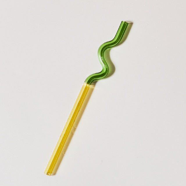 Wavy Handle Glass Mug - Ikorii