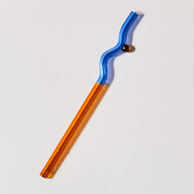 Wavy Handle Glass Mug - Ikorii